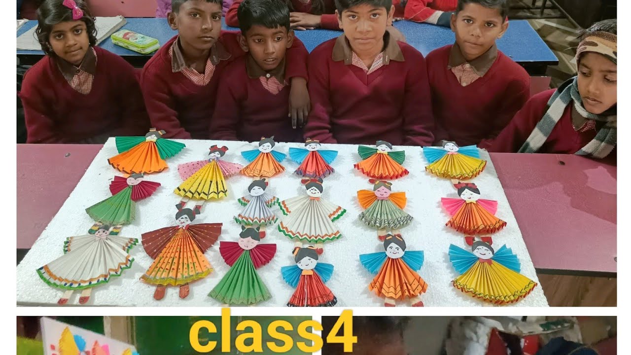 Paper Craft Work / Paper Doll / Saturday Activity / Primary Classes ...