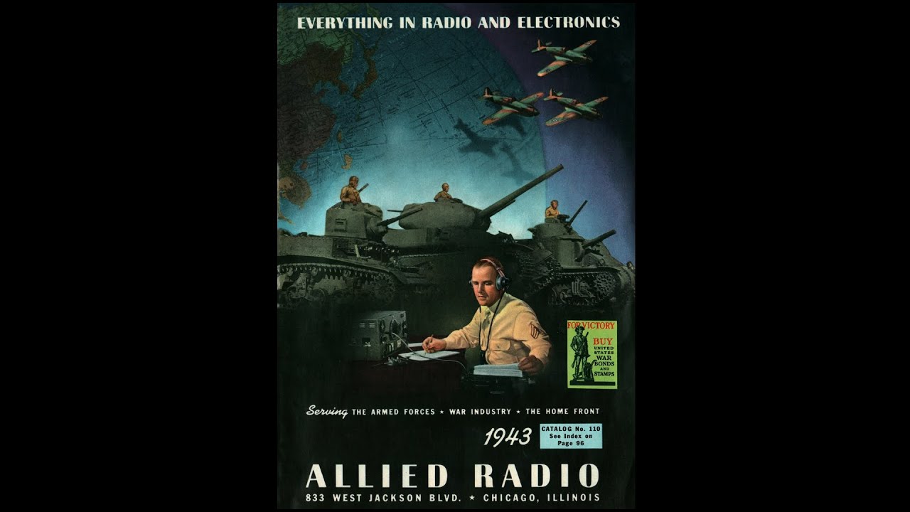 1943 Allied Radio - Everything in Radio & Electronics Catalog #110 ...