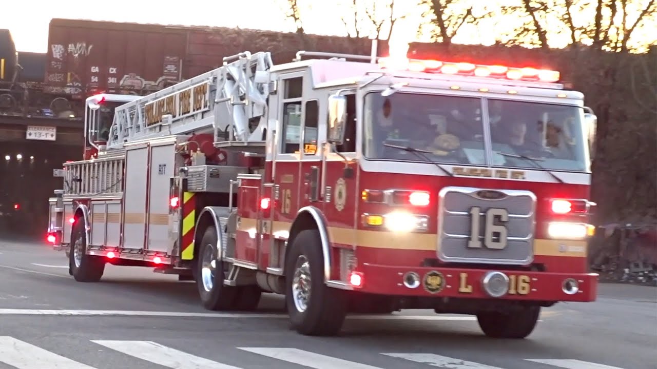 PFD Ladder 16 Responding - YouTube