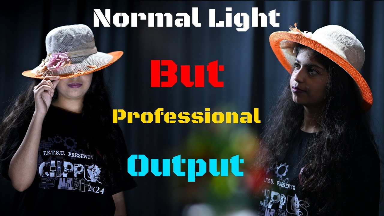 Normal Light but Professional Output | Portrait photography - YouTube