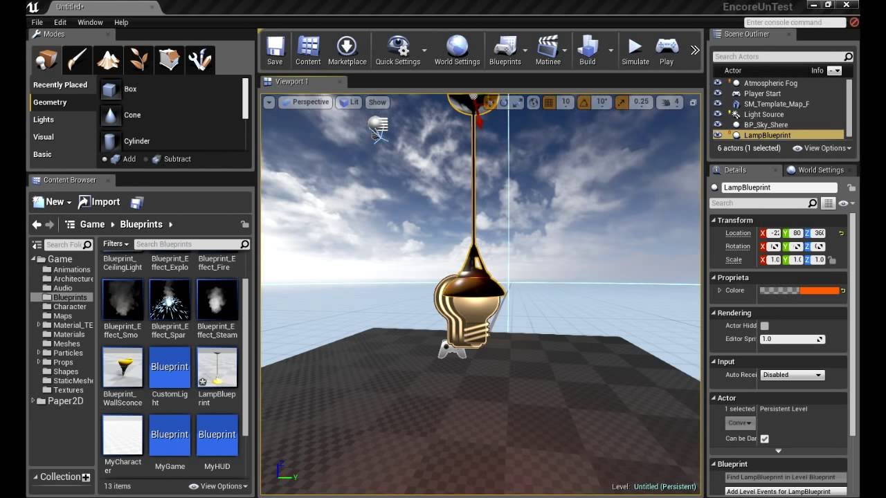 Unreal Engine 4 - Tutorial ITA - Dimostrazione semplice di Blueprints ...