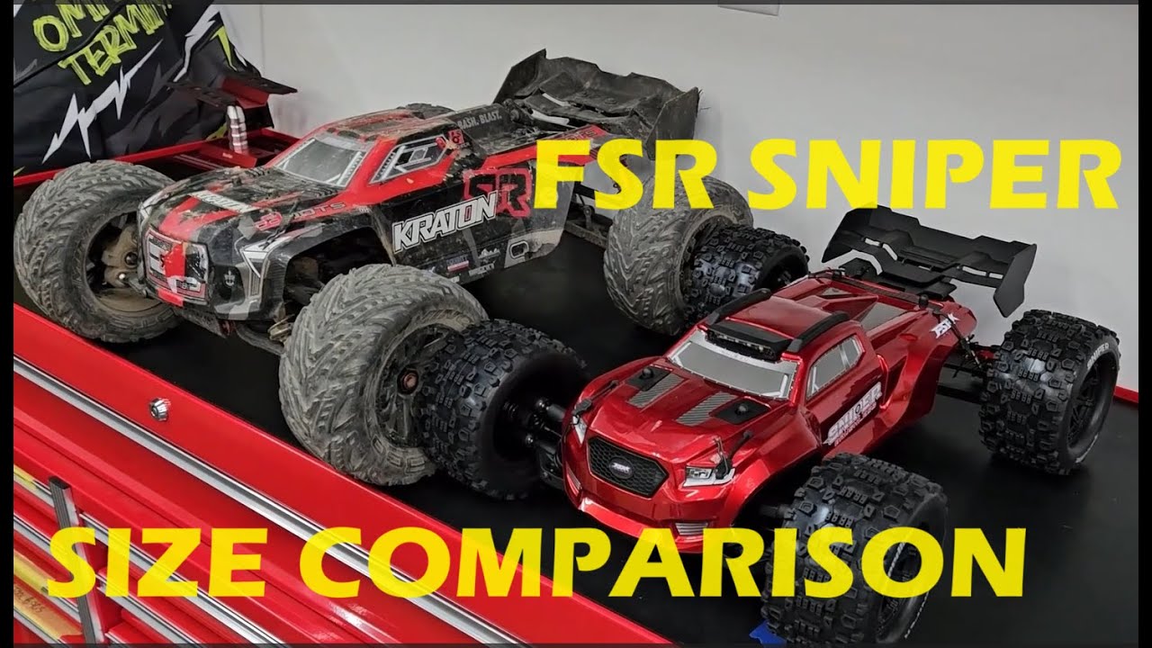 FSR Sniper Size Comparison - Tekno ET410, Traxxas Rustler, Arrma ...