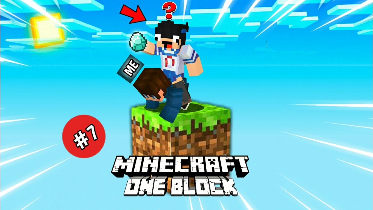 I Am Mining But Unknown Man | Minecraft ONE BLOCK #7 - YouTube