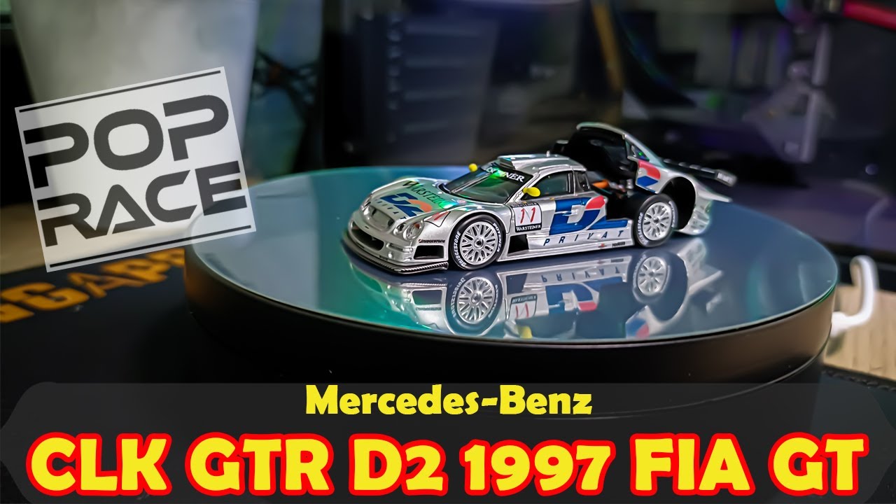 POPRACE Mercedes-Benz CLK GTR D2 1997 FIA GT (Unboxing & Review) - YouTube