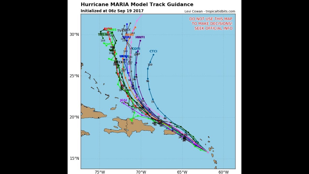 Hurricane Maria Category 5 Leeward Islands Virgin Islands & Puerto Rico ...