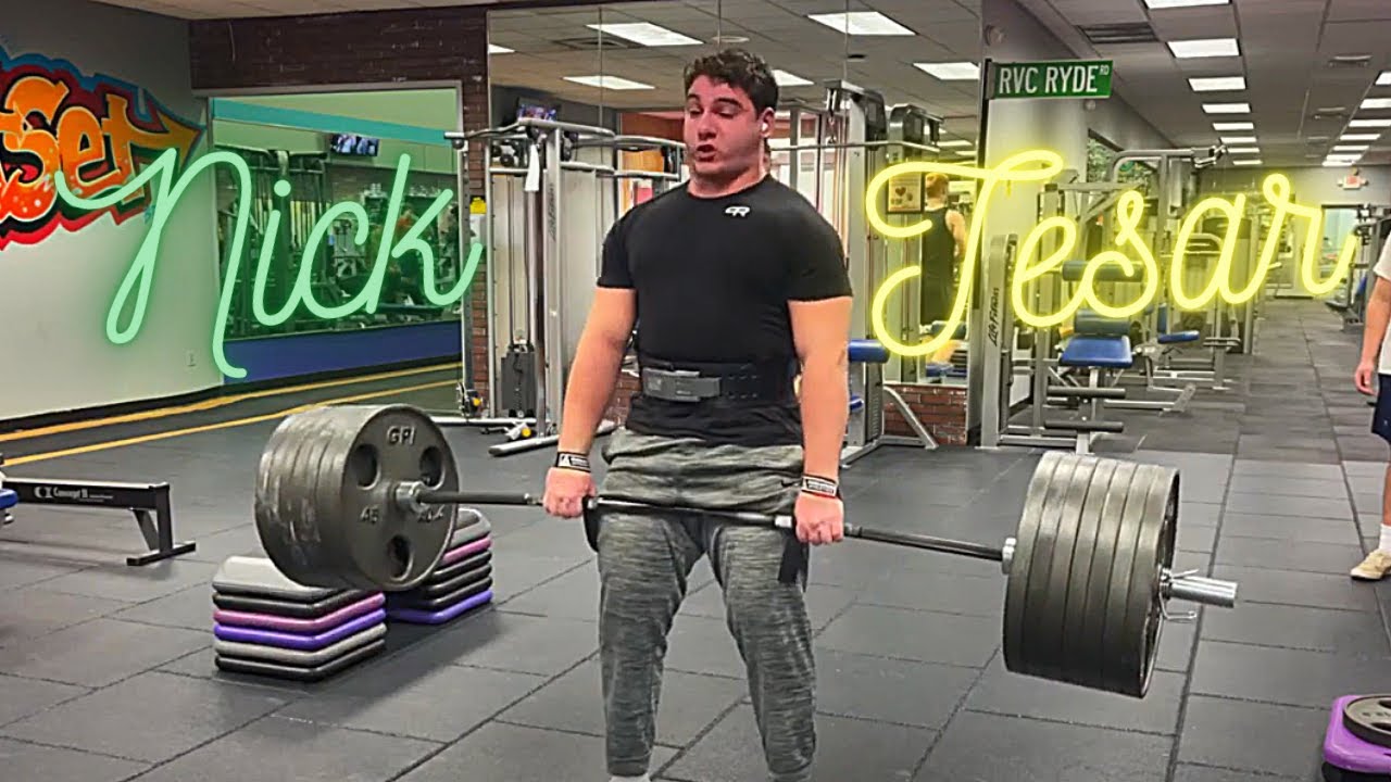 Client Spotlight: Nick Tesar 675 lb (306 kg) PR Double @ 18 - YouTube