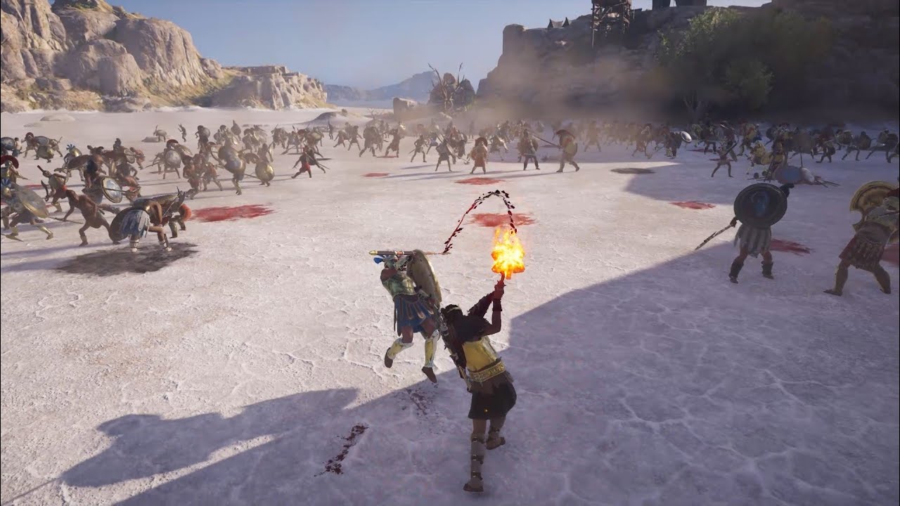 Assassin's Creed Odyssey: Most Epic Battle With 1000 Soldier - YouTube
