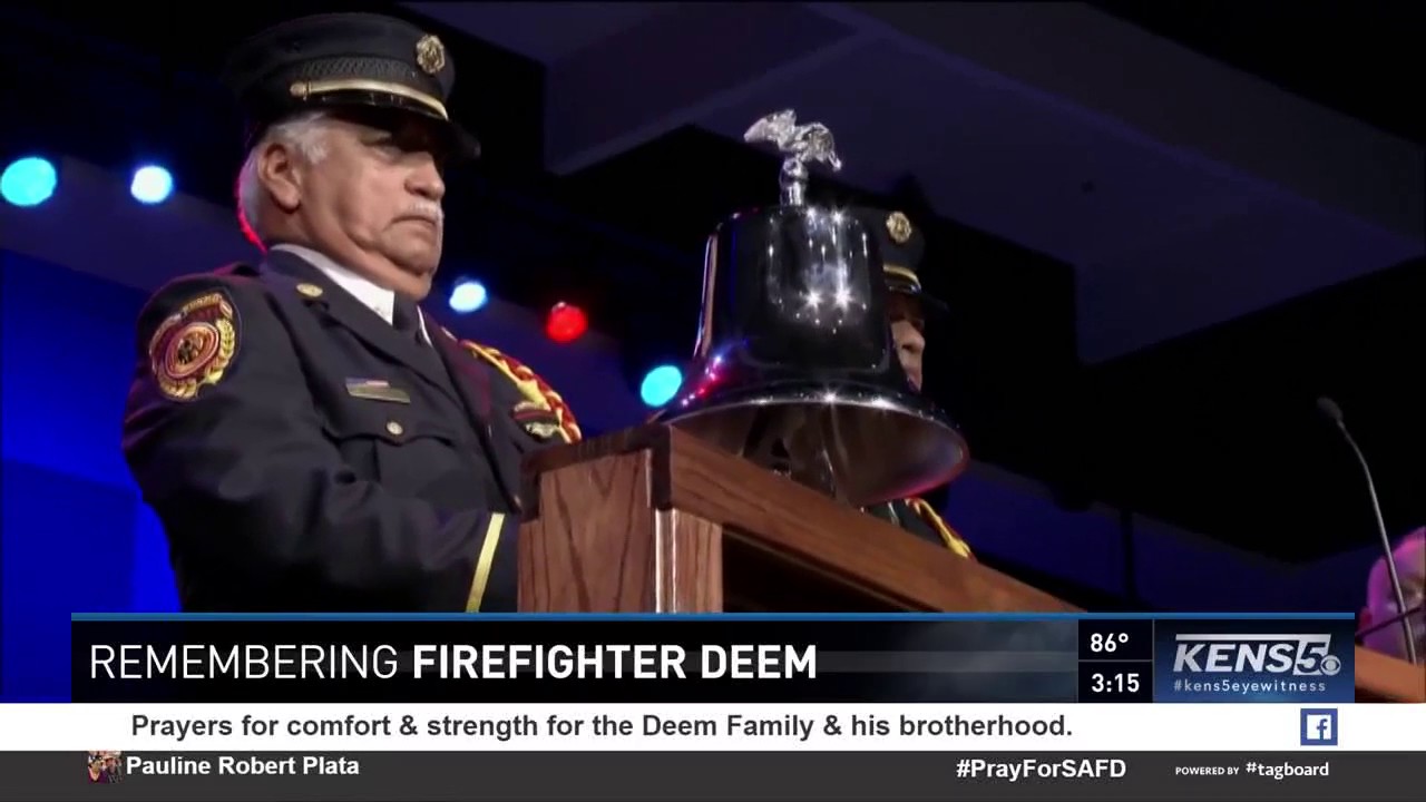 Fallen SAFD firefighter Scott Deem honored with final 'Ringing of the ...
