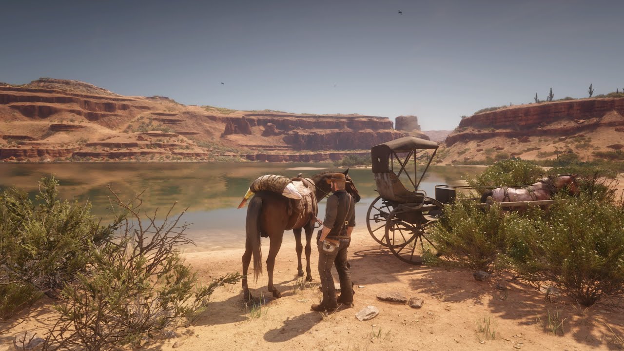 RDR2: Legendary Largemouth Bass as Arthur, Buggy Method - YouTube