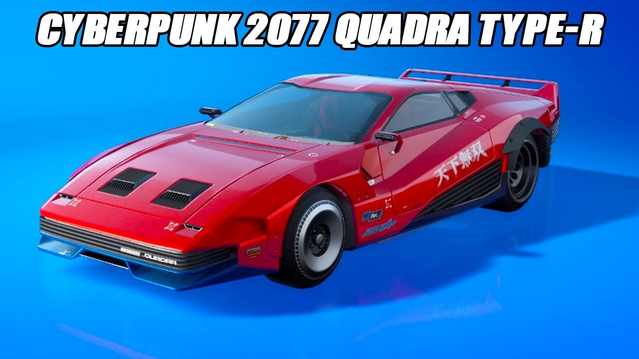 Using The *NEW* Cyberpunk 2077 Car "QUADRA TYPE-R" In Rocket Racing ...
