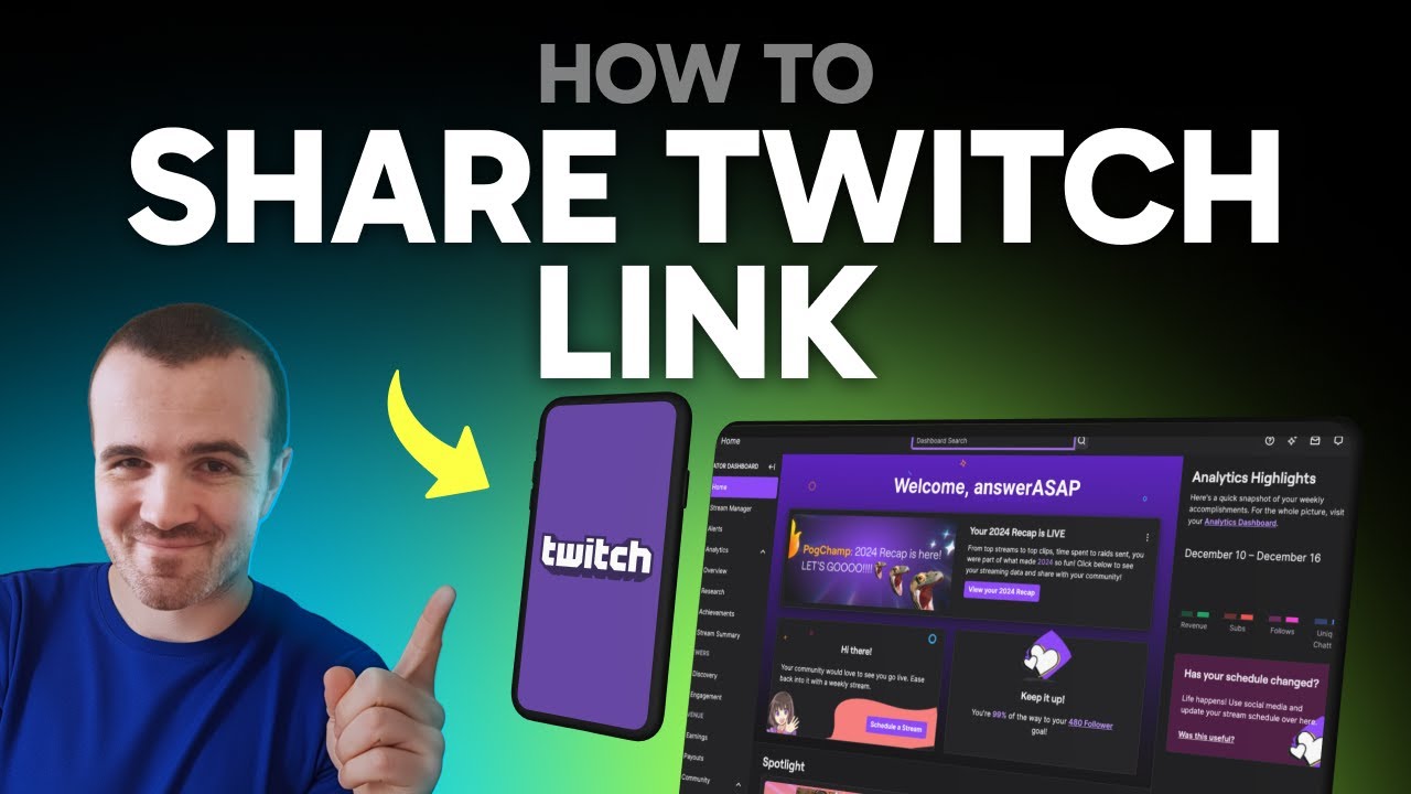 How to Share Your Twitch Link (Step by Step) - YouTube