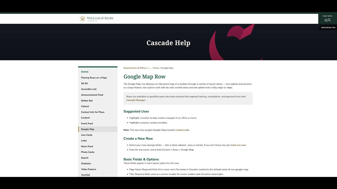 Google Map Row - YouTube