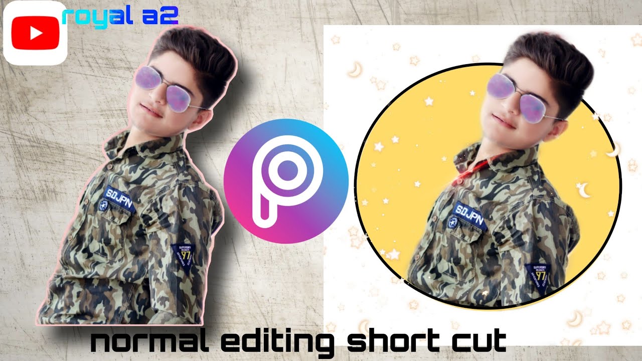 Round circle photo editing in picsart - YouTube