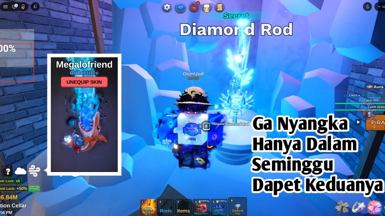 AKHIRNYAAA!!!!! DIAMOND ROD DENGAN KERJA KERAS SENDIRI BOSKUUU - YouTube