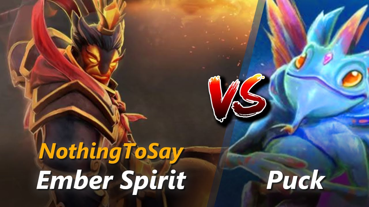 NothingToSay mid Ember Spirit vs Puck | First 10 minutes - YouTube