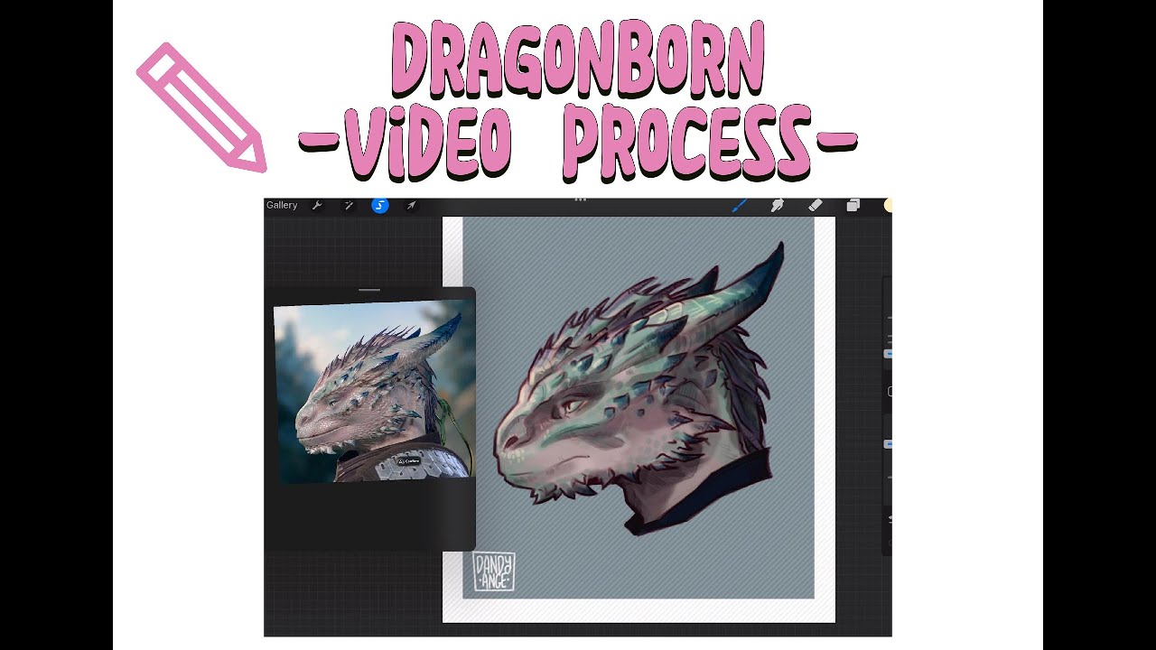 Draw a Dragonborn portrait from BG3 - YouTube