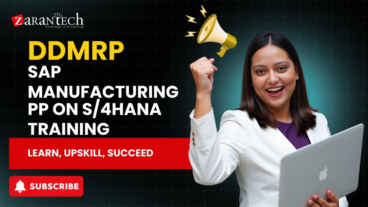 DDMRP | SAP Manufacturing PP on S/4HANA Training | ZaranTech - YouTube