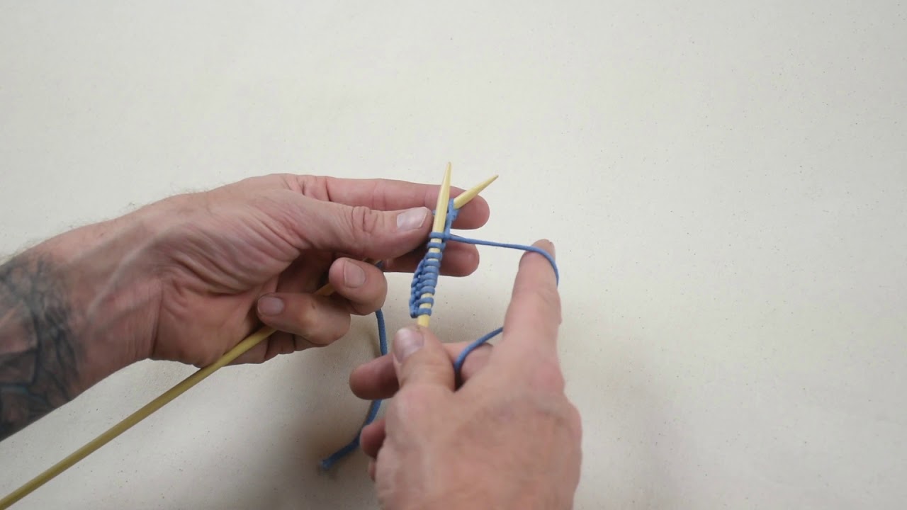 Knitting Tutorial: Knit Stitch (k) by Yarn Crafter - YouTube