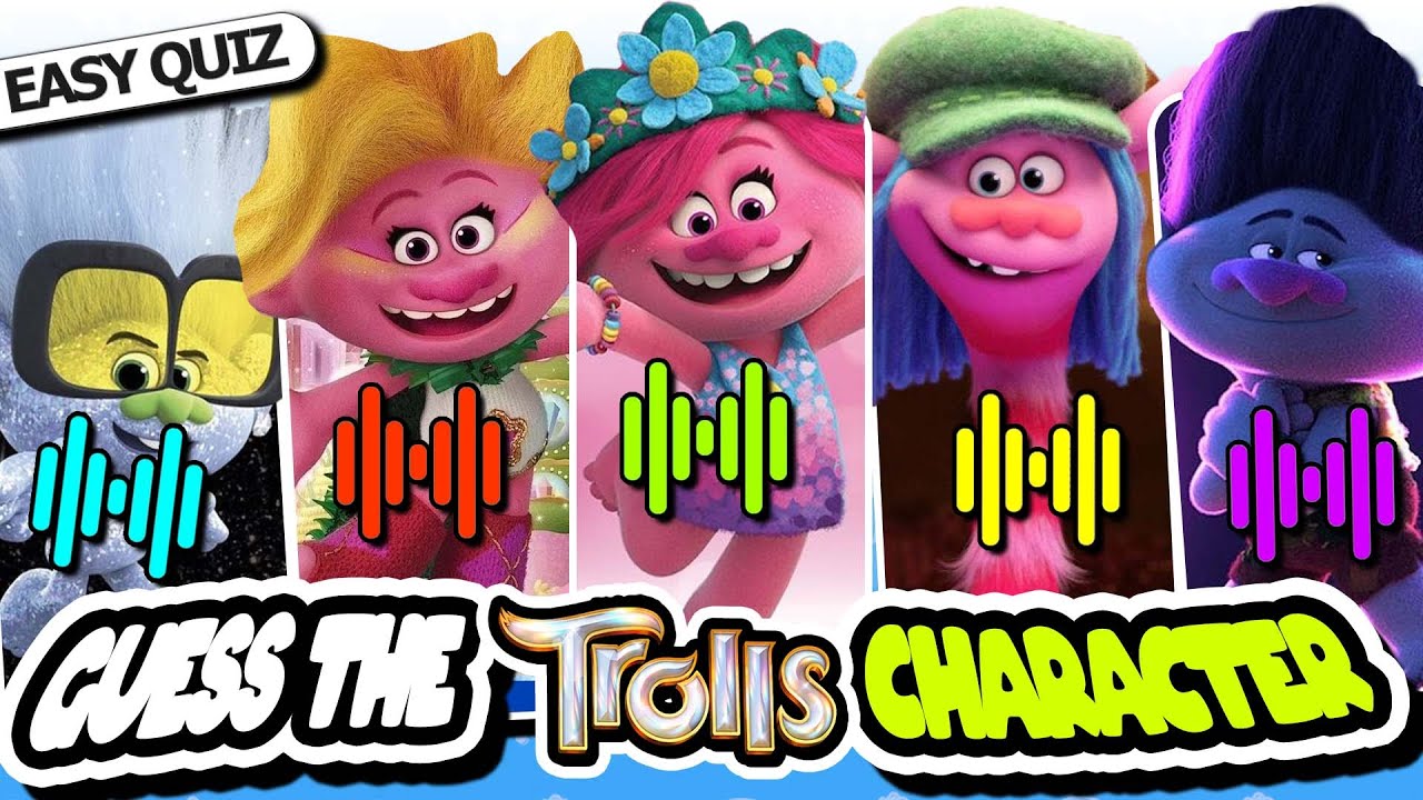 Guess the TROLLS BAND TOGETHER Character by Voice & Song l EASY QUIZ l - YouTube