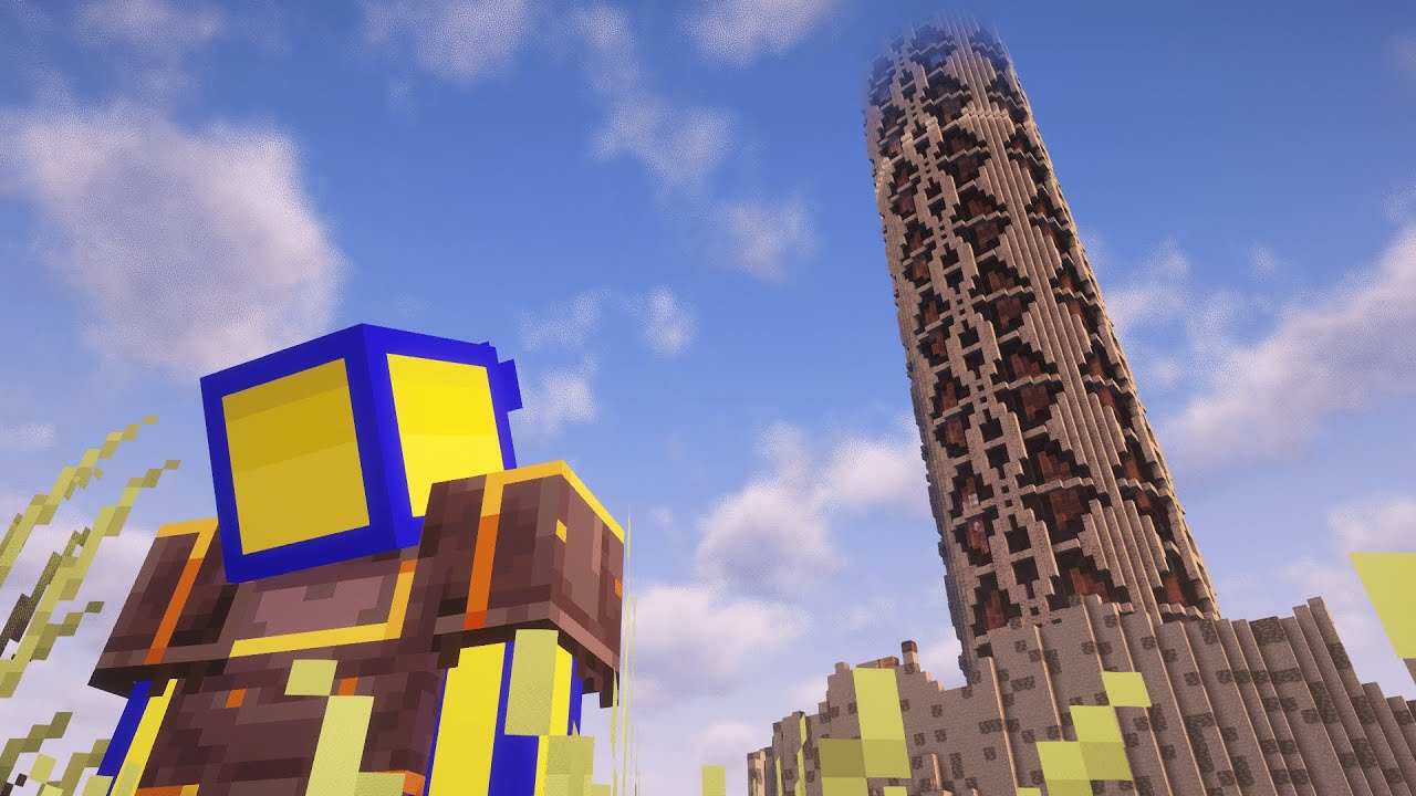How I Climbed This Tower to Save My SMP - YouTube