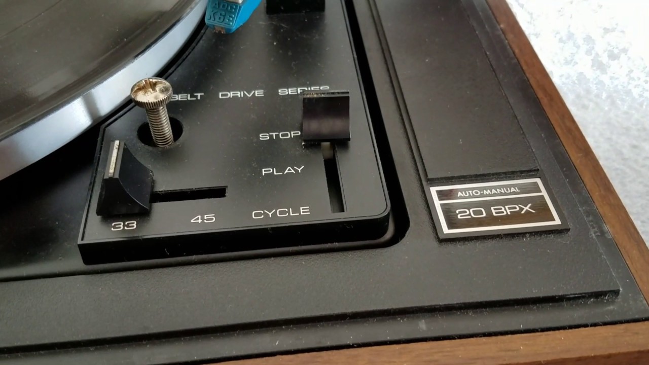 BSR 20 BPX Turntable - YouTube