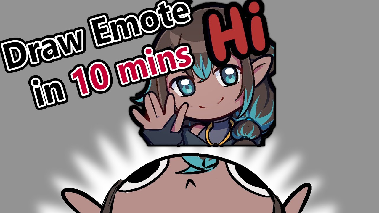 Can I draw Emote in 10 mins? - YouTube