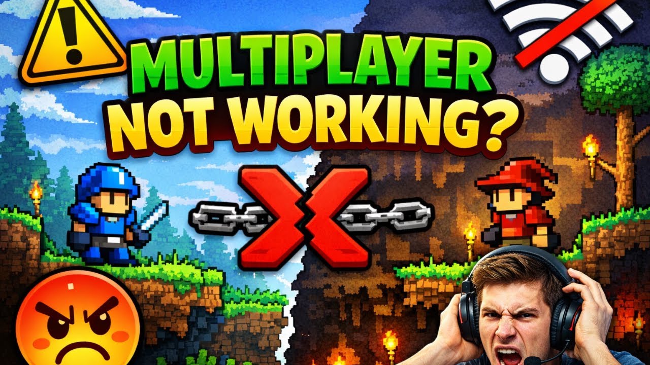 How to fix Terraria Multiplayer not working - YouTube