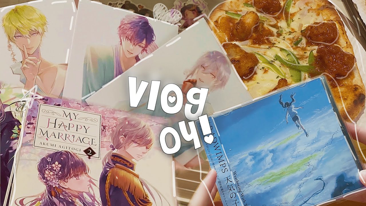 vlog 04 🧸💿; anime merch haul, webtoons, claw machines + VTuber fanarts ...