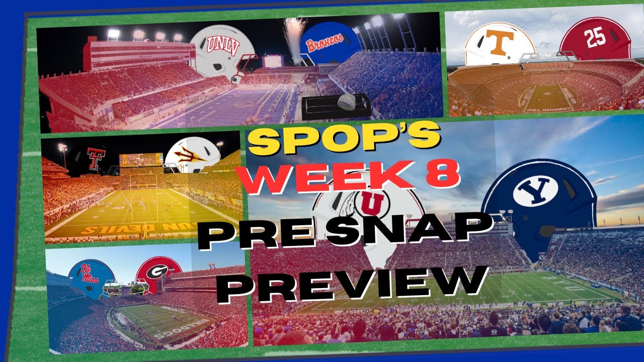 Quick Picks of All 60 Week 8 Games - Pre Snap Preview Wednesday - YouTube