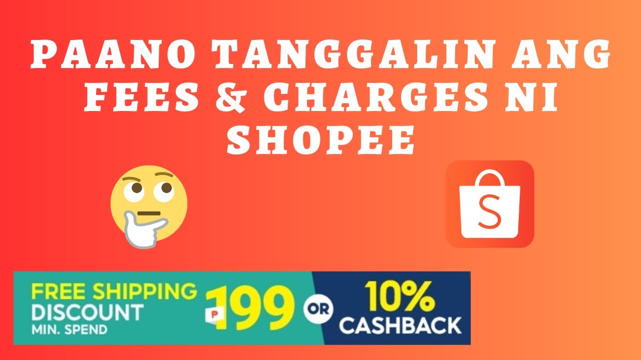 SHOPEE SELLER Fees & Charges | How to remove - YouTube