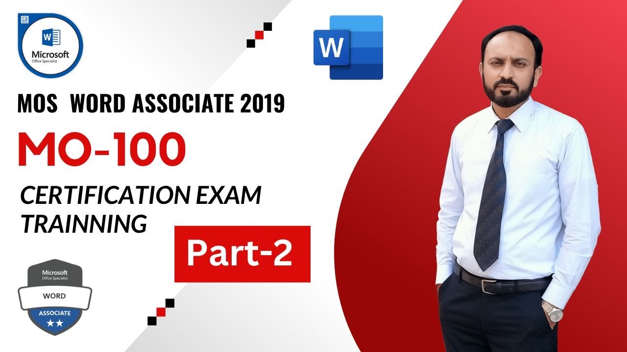 Microsoft MOS Word 2019 (MO-100) Practice Exam Part-2 - YouTube