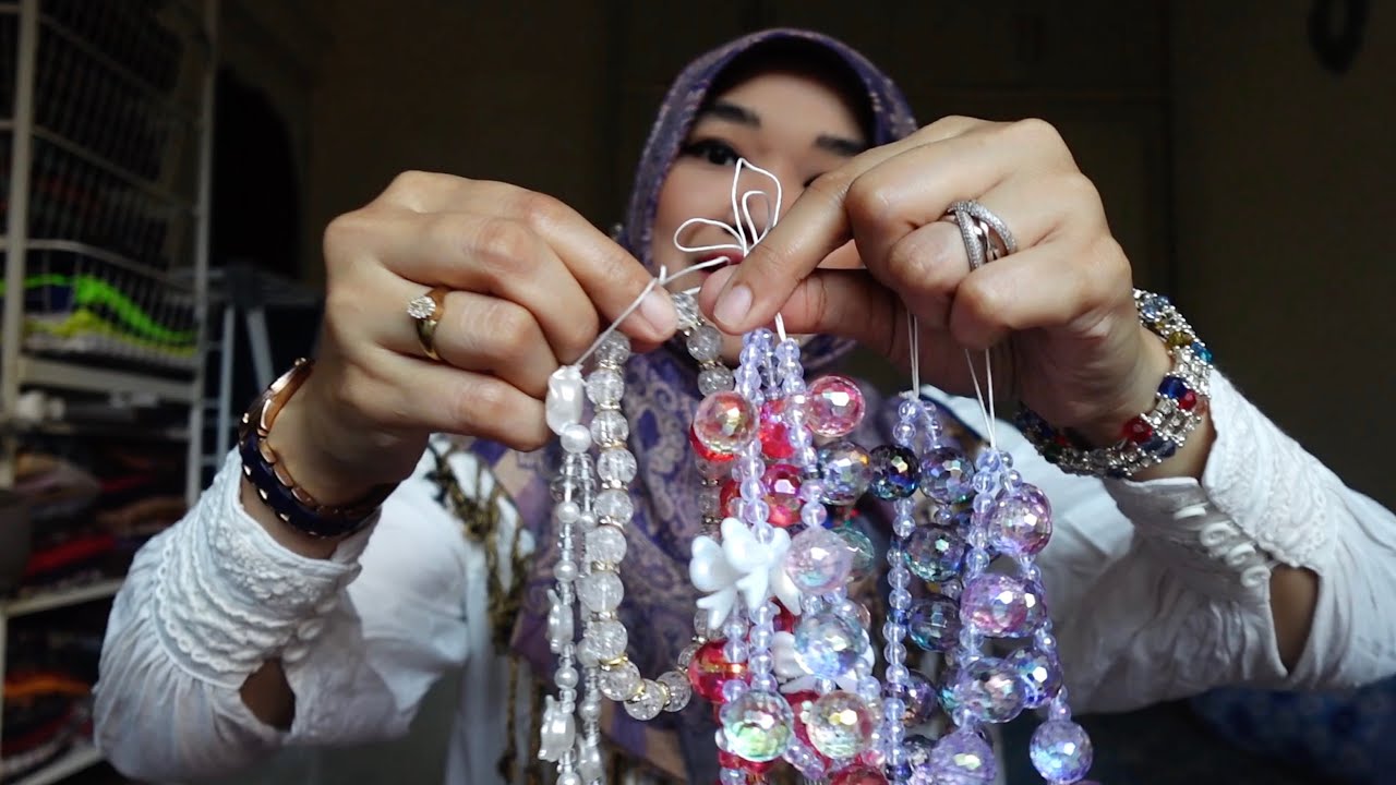 ASMR soft spoken - roleplay friendly lady showing you phone charms ...