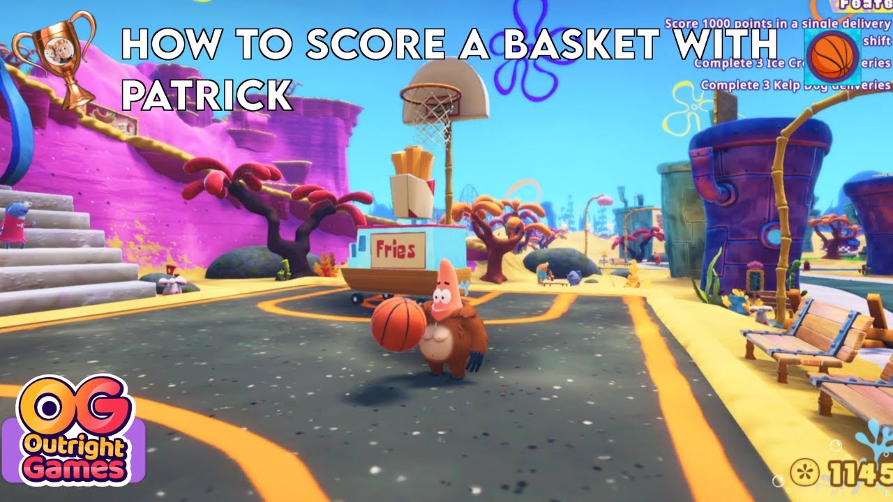 Spongebob The Patrick Star Game - Patrick-Ball Score a Basket - YouTube