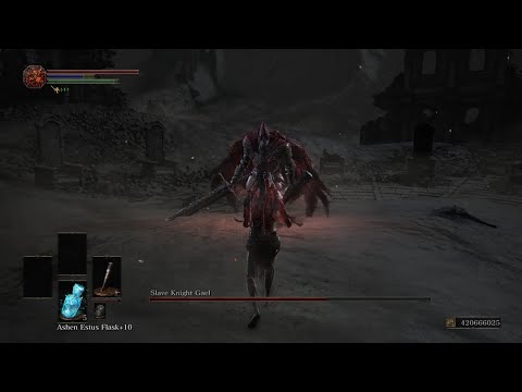 Dark Souls 3 - Slave Knight Gael (No damage, SL1, NG+7, Unga Bunga only ...