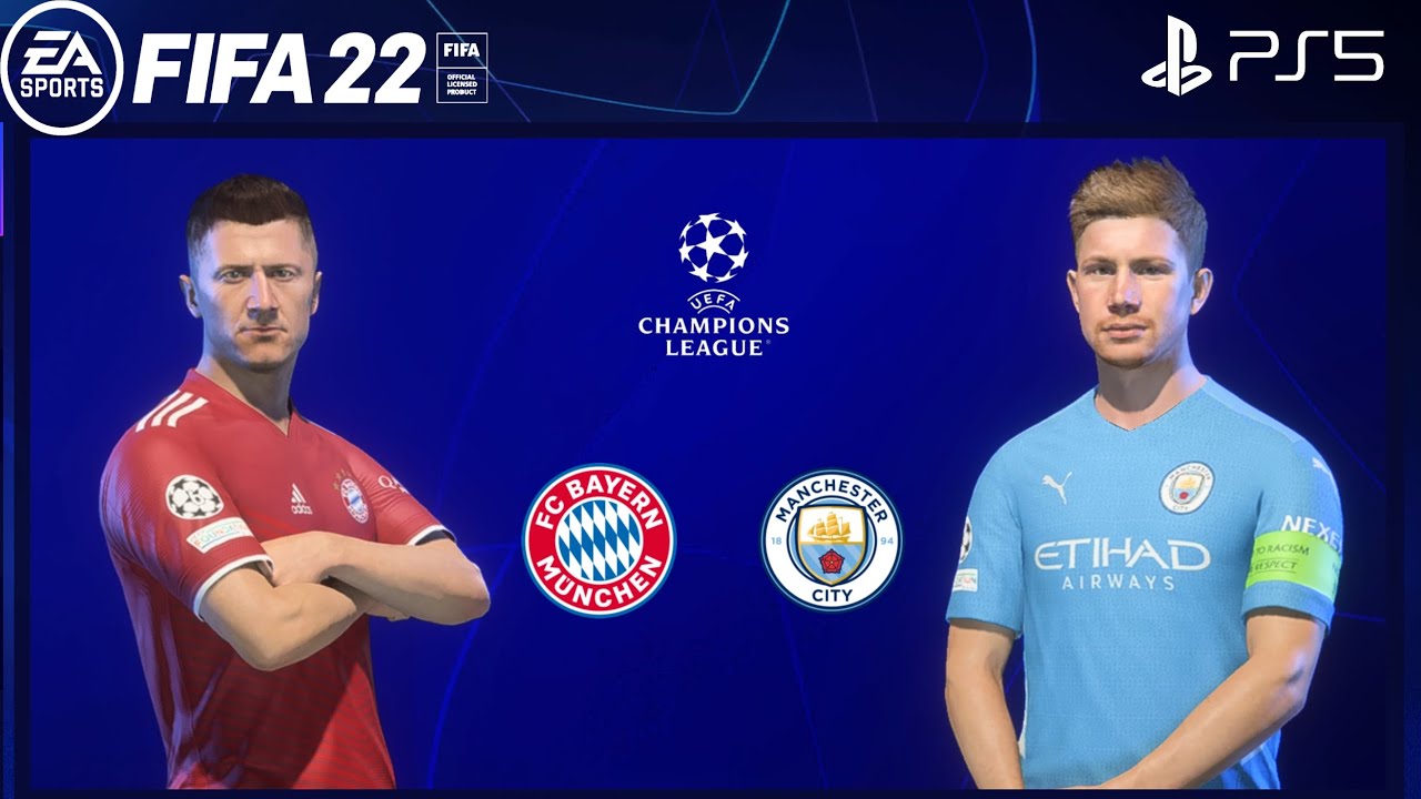 FIFA 22 Bayern Munich Vs Manchester City Ronaldo, Haaland, Mane, UEFA ...