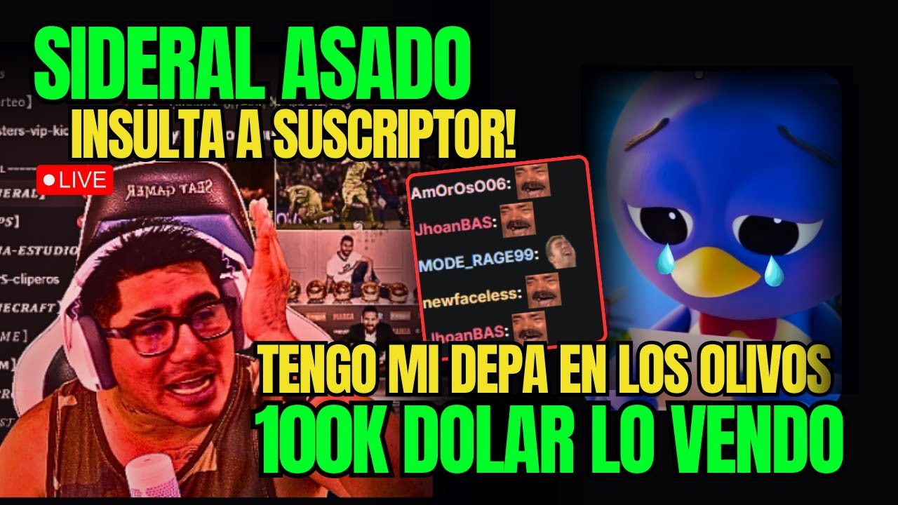 🤬🔥SIDERAL SE altera x DIBUJITO😥 ¡¡ERES un FRASADOO!! 😭 - YouTube