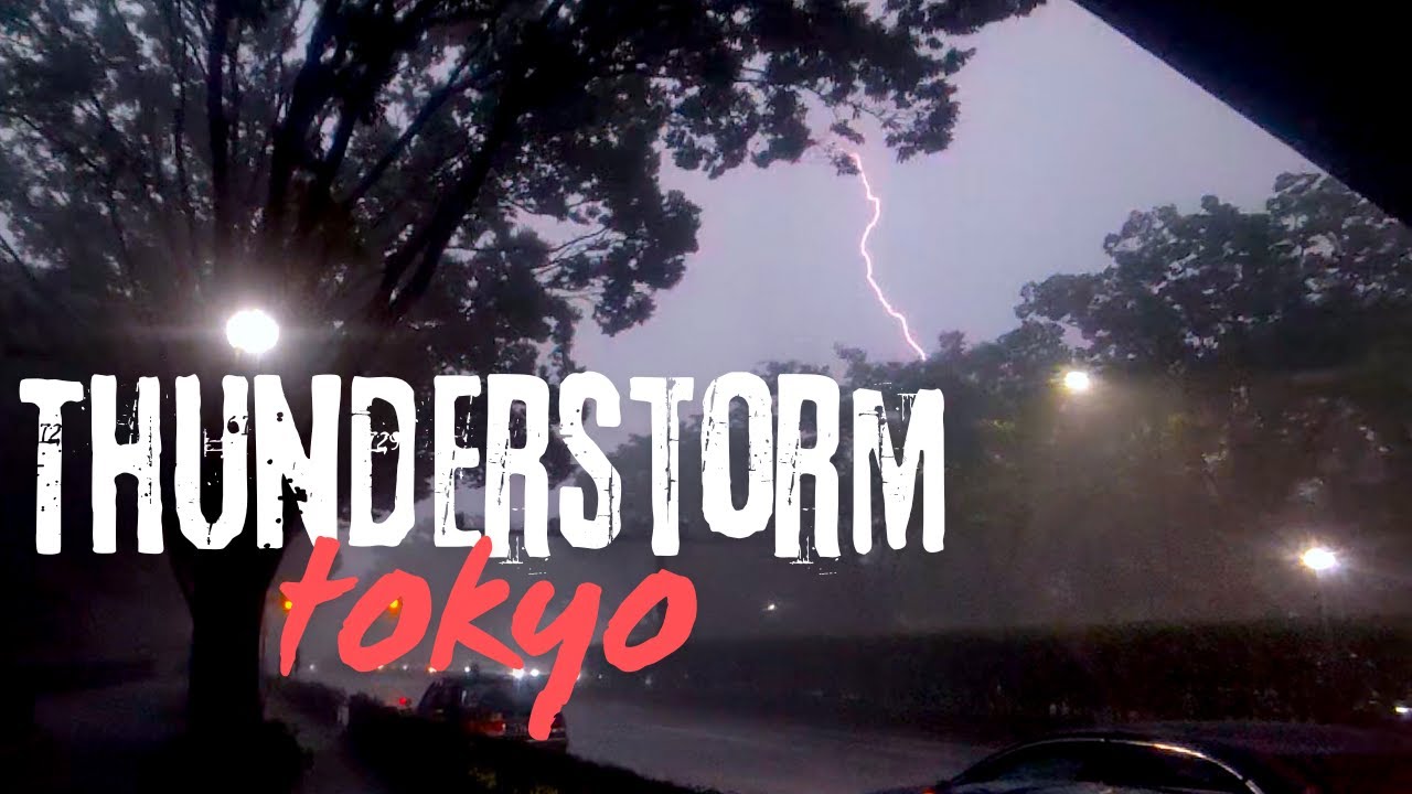 Intense Tokyo Thunderstorm in Harajuku - Guerrilla Storm ゲリラ豪雨 ⛈🌩🌨 ...