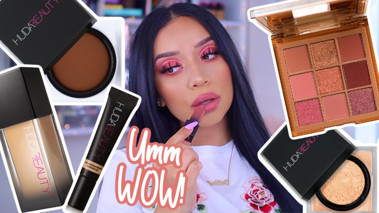 FULL FACE OF HUDA BEAUTY MAKEUP TUTORIAL | HITS & MISSES! ohmglashes ...