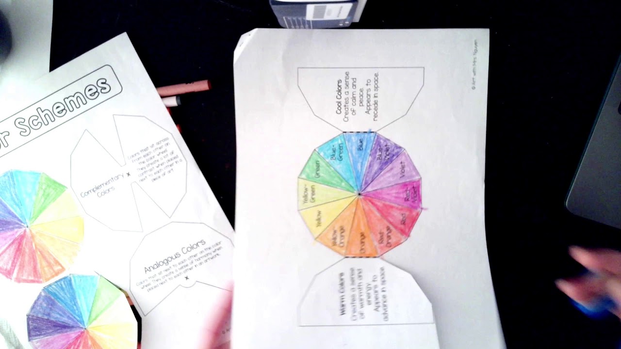 Color Wheel Packet: #3 Cutting out and Assembly - YouTube