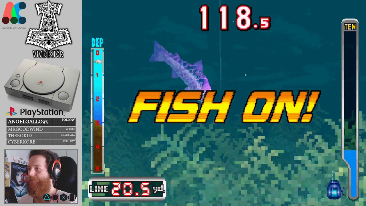 FISHERMAN'S BAIT 2 BIG OL' BASS Monster PS1 Live Gamplay - YouTube