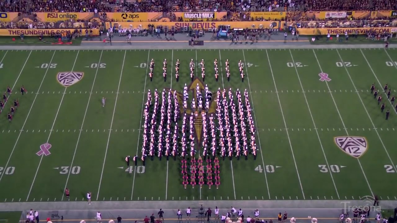 Sun Devil Marching Band Explosion Block - YouTube
