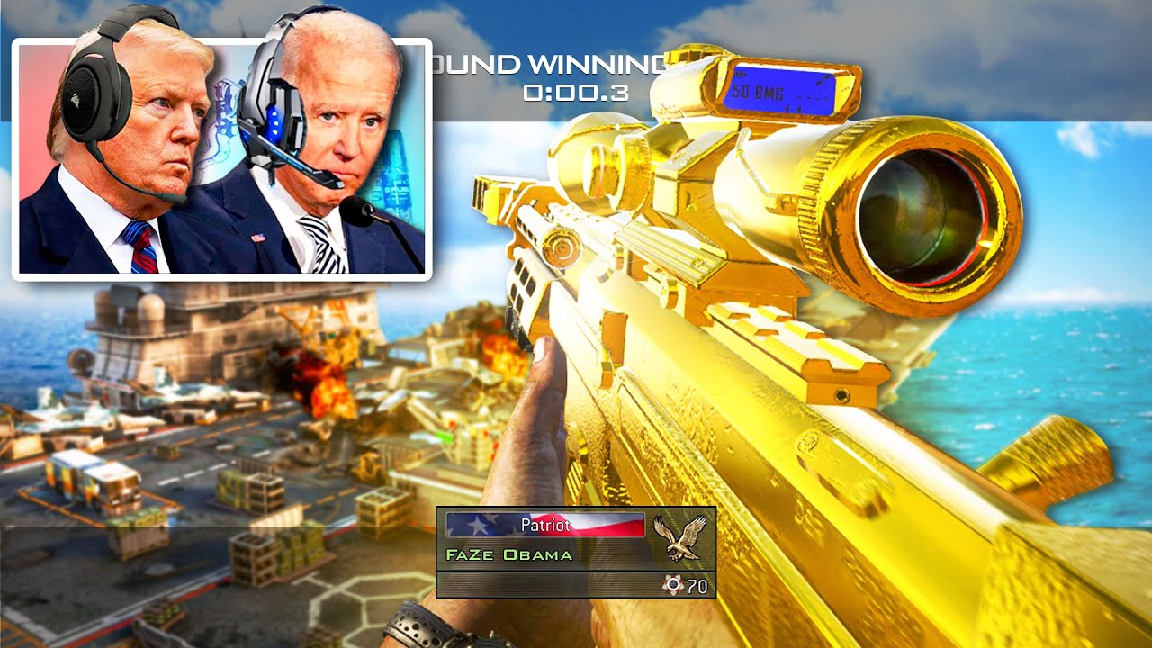 U.S. Presidents React to Call of Duty Trickshotting - YouTube