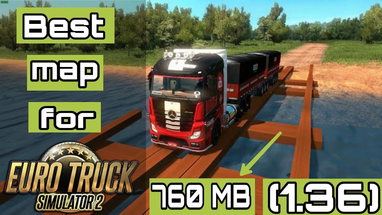 Best map for ETS2 version|| (1.36) || - YouTube