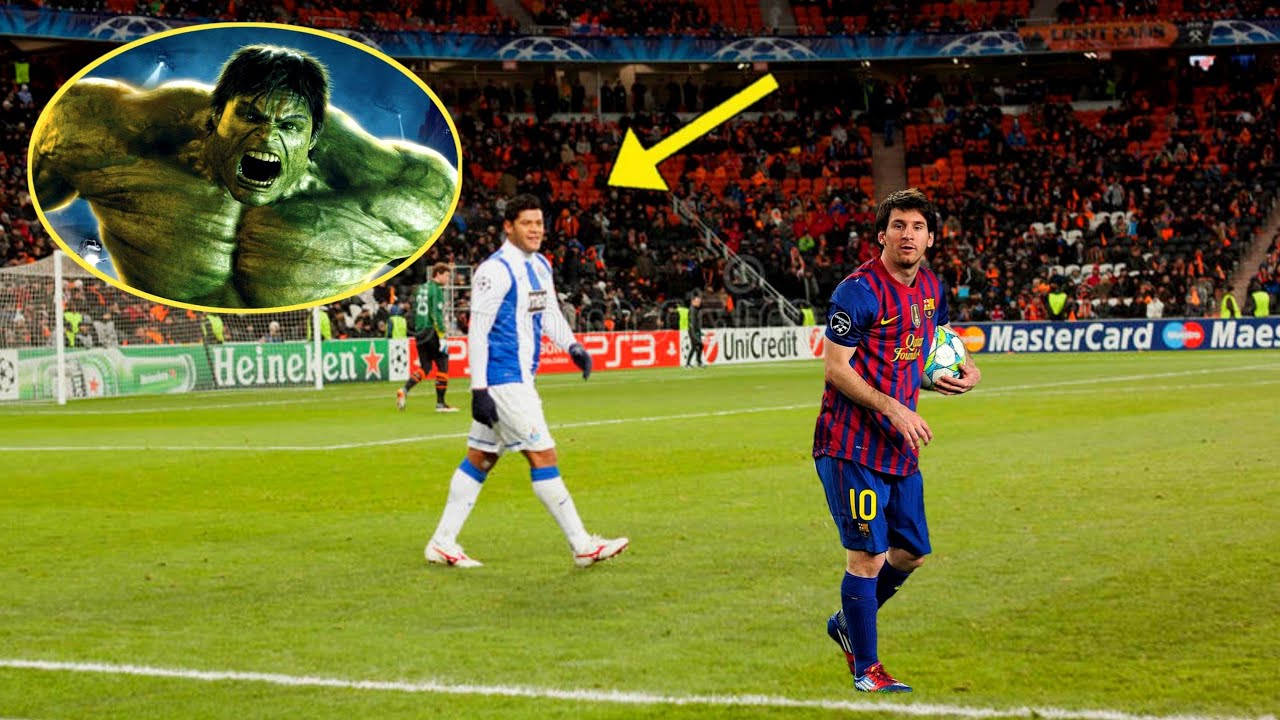 The Day Lionel Messi Showed HULK Who Is The Boss - YouTube