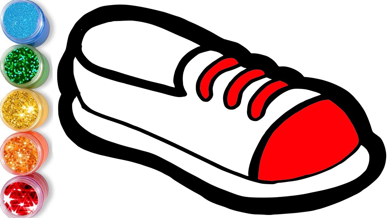 Let's start drawing and coloring for kids LETTER S & SHOES ! How to ...