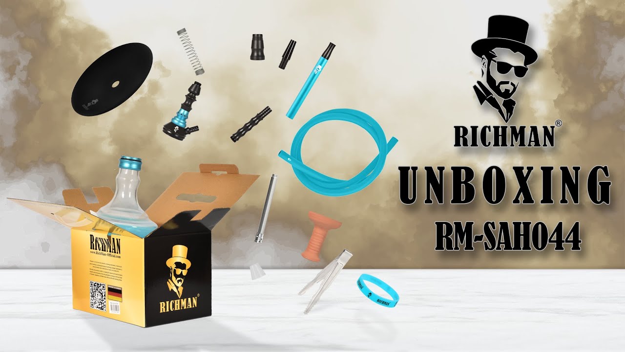 RichMan Official _ Hookah _ RM-SAH044 UNBOXING - YouTube