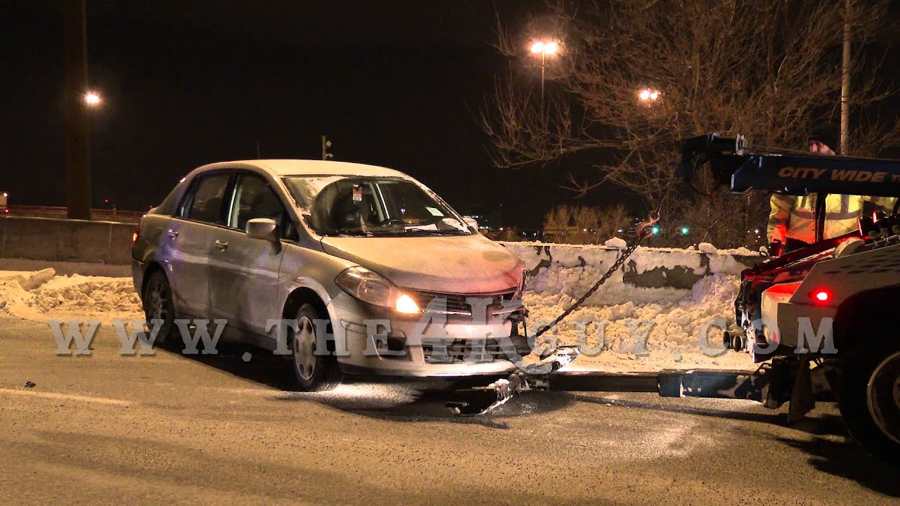 4K Video of tow truck at car crash - 4K UHD Licensable Stock Footage ...