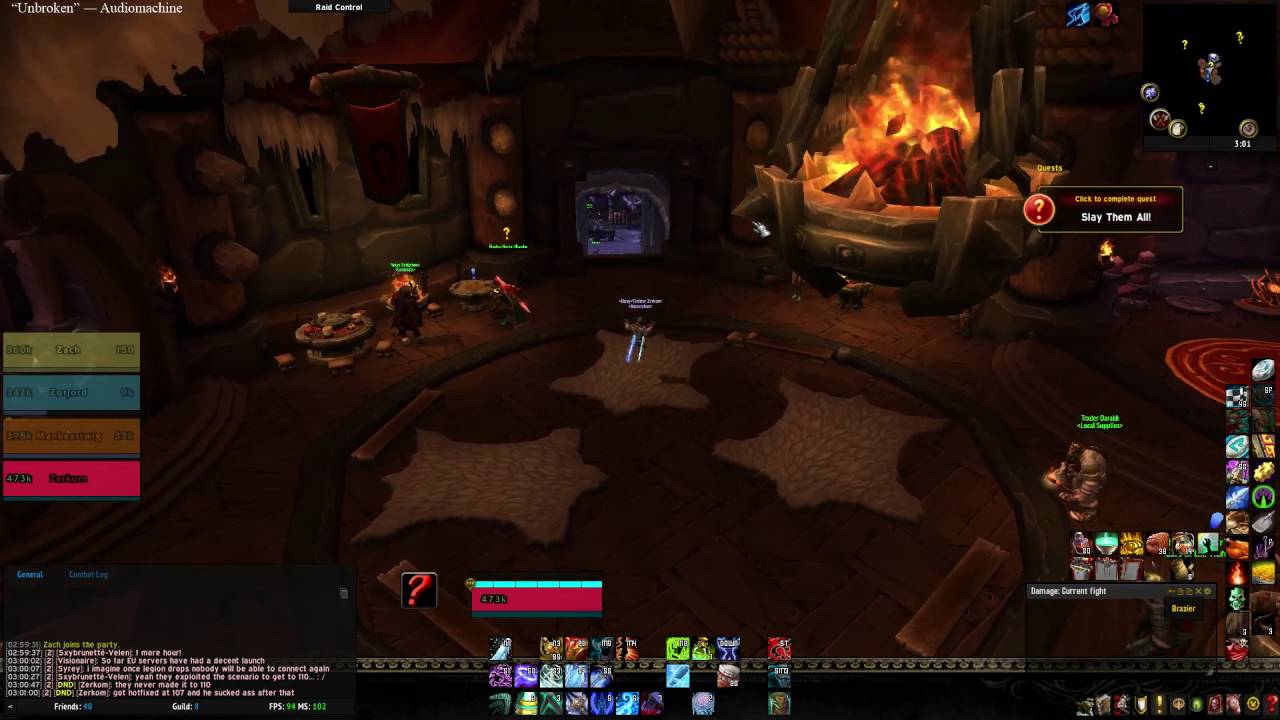 WoW Legion Realm First 110 (7h10m, US 31st) - YouTube