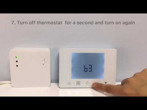 How to rematch thermostat with receiver BGL09RF-WiFi