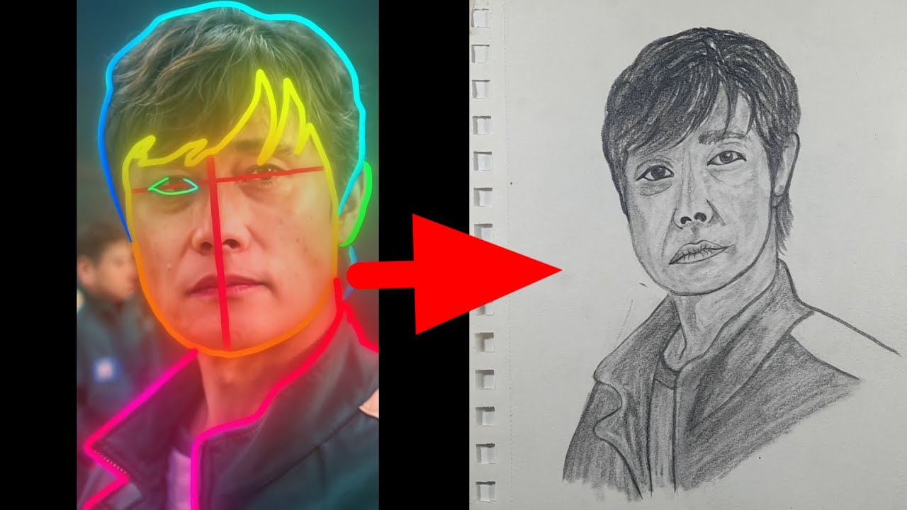 Front Man Drawing From Squid Game 2, How To Draw Front Man, Player No ...
